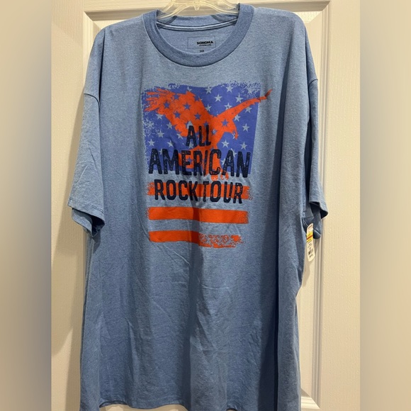 Sonoma | Shirts | 3xb Big Tall Graphic All American Rock Tour Tshirt ...